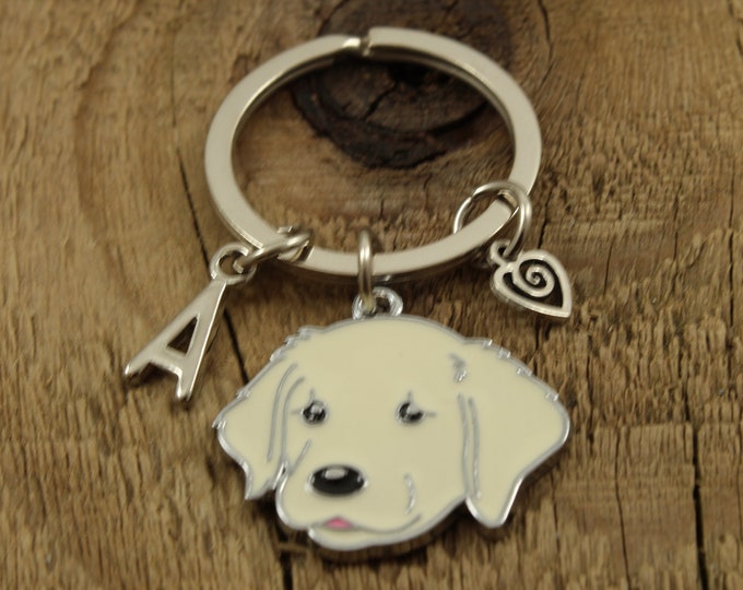 Labrador Keyring, Labrador Keychain, Silver Labrador Keychain, Labrador ...