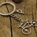 Cyclist Keyring, Bicycle Keychain, Bike Keychain, Personalised Cyclist ...