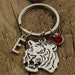 Tiger Keyring, Tiger Keychain, Tiger Bag Charm, Personalised Keyring ...