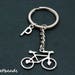 Cyclist Keyring, Bicycle Keychain, Bike Keychain, Personalised Cyclist ...