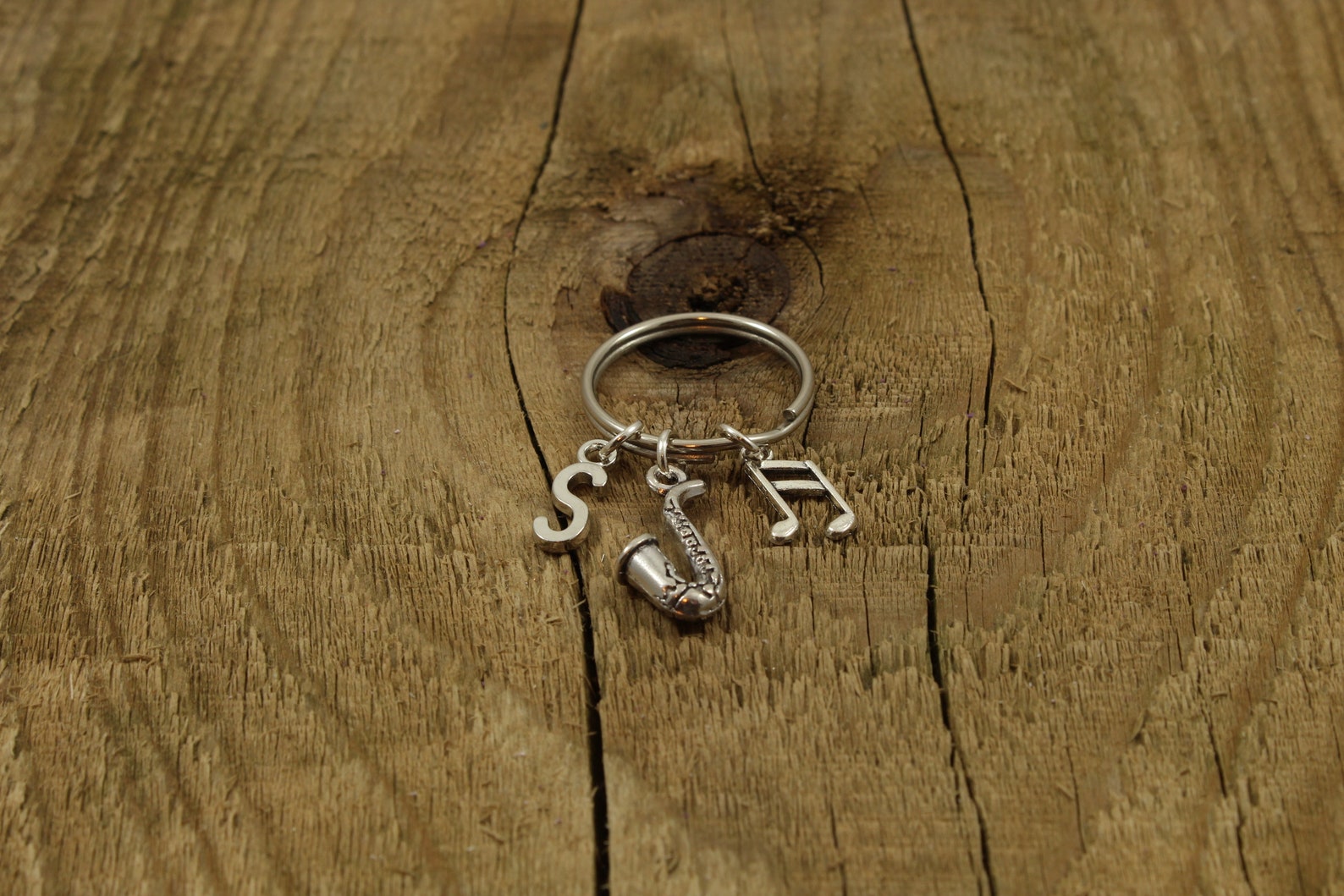 Saxophone Keyring, Saxophone Keychain, Personalised Saxophone Gift ...