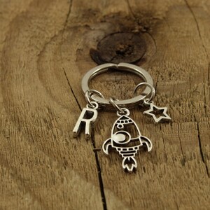 Rocket Keychain, Rocket Keyring, Space Keychain, Space Keyring ...