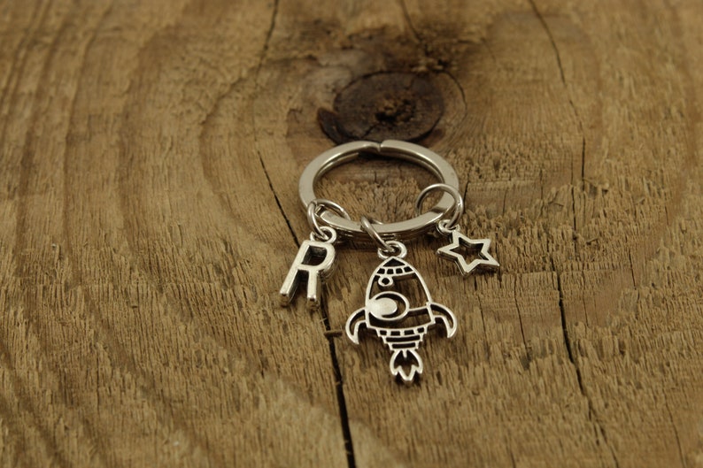 Rocket Keychain Rocket Keyring Space Keychain Space - Etsy