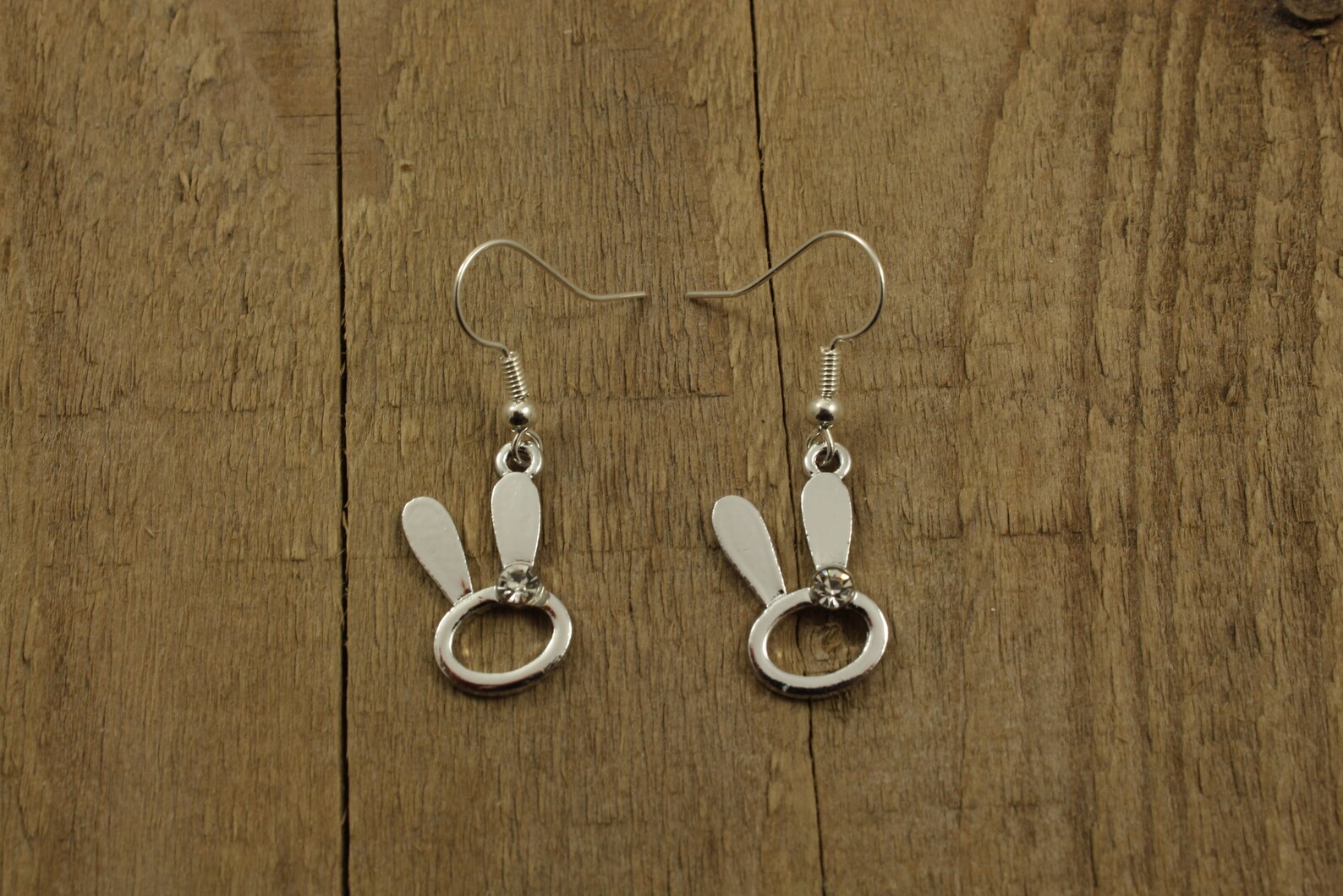 Bunny ear earrings rabbit earrings silver rabbit earrings | Etsy