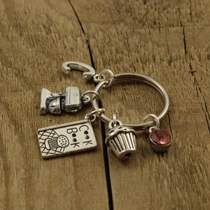 Baker Keyring, Baker Keychain, Bake off Keyring, Personalised Baker ...