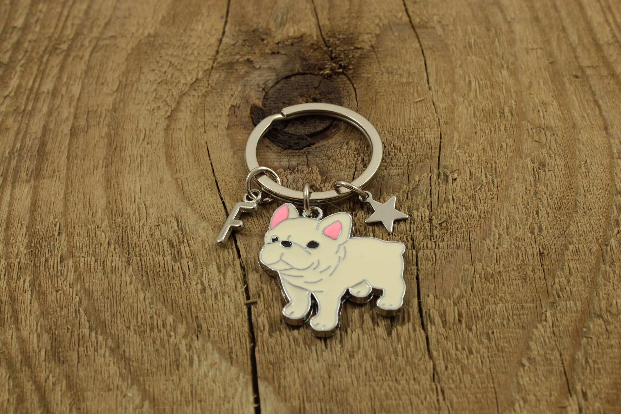 Bulldog keychain bulldog keyring bulldog fan bulldog | Etsy