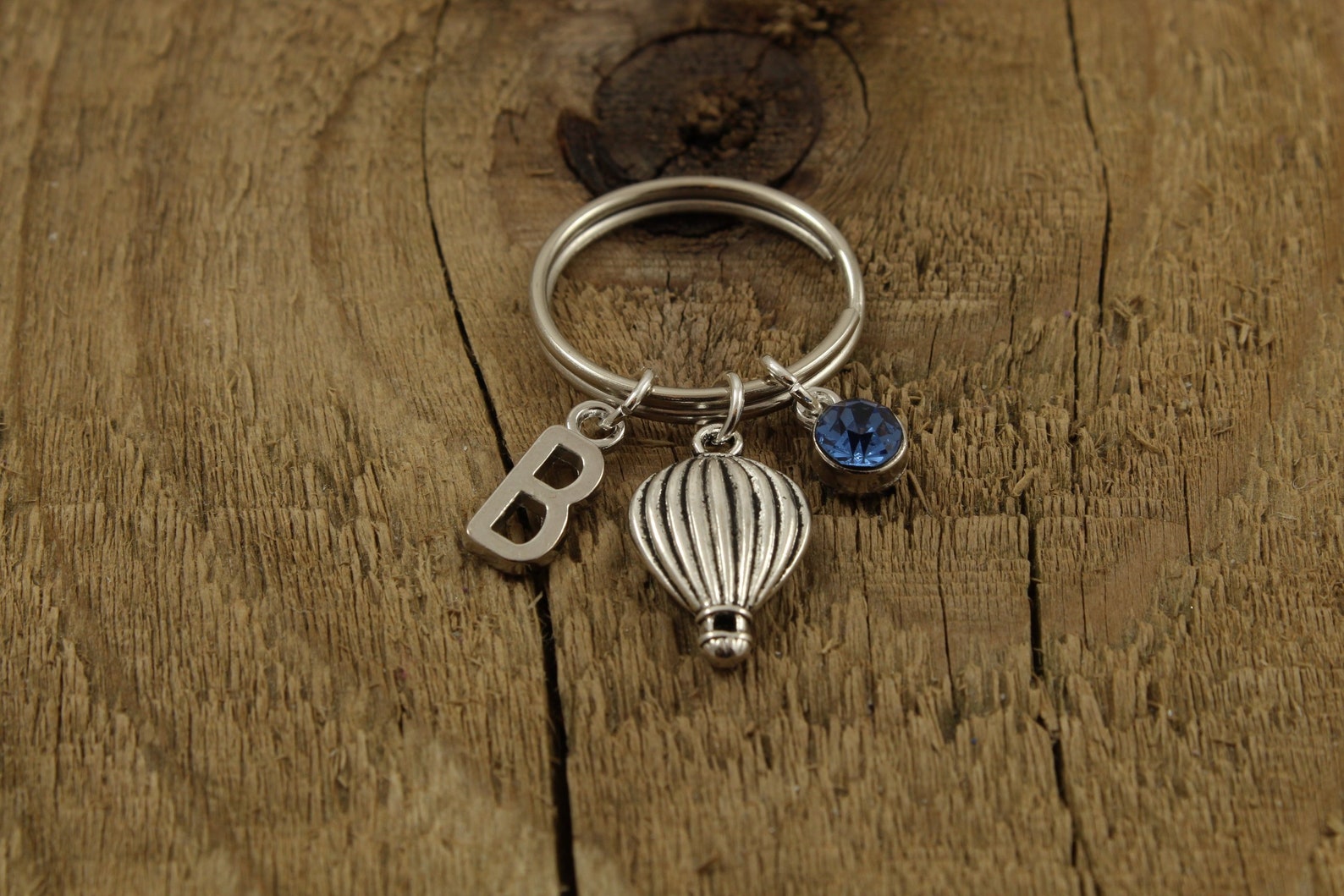 Hot Air Balloon Keyring, Hot Air Balloon Keychain, Personalised Keyring ...