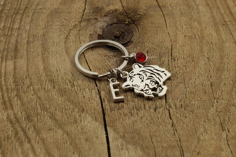 Tiger Keyring Tiger Keychain Tiger Bag Charm Personalised - Etsy