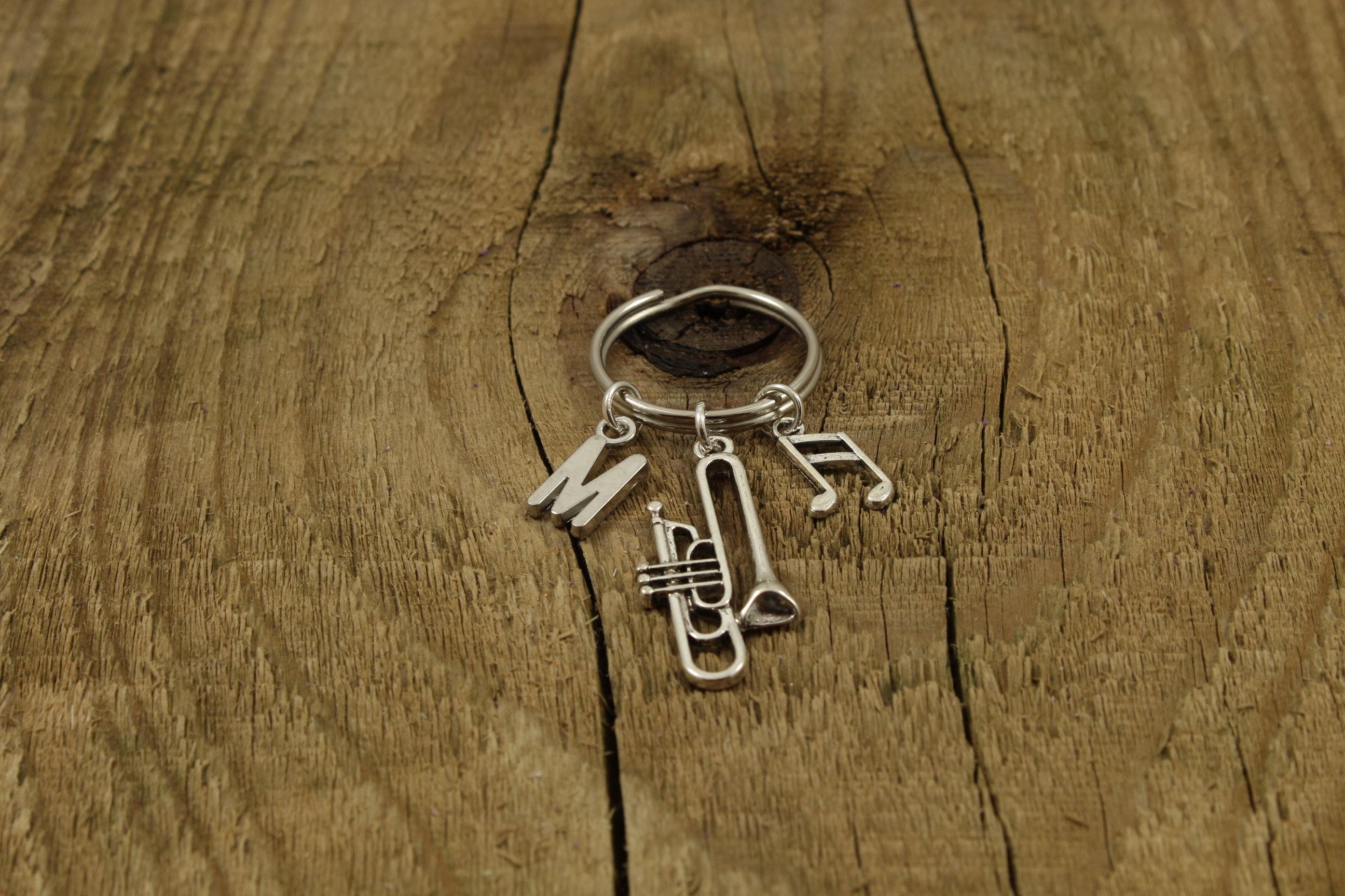 Trombone Keyring, Trombone Keychain, Personalised Trombone Gift ...
