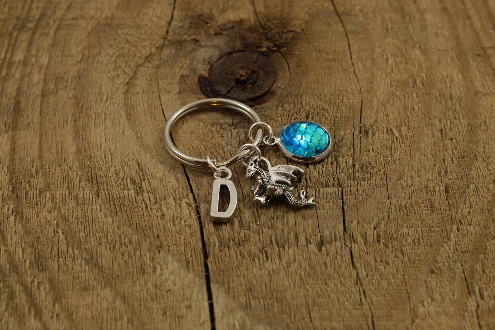 Dragon Keyring, Dragon Keychain, Dragon Scale Keyring, Personalised ...