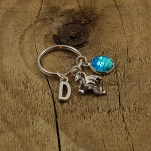 Dragon Keyring, Dragon Keychain, Dragon Scale Keyring, Personalised ...