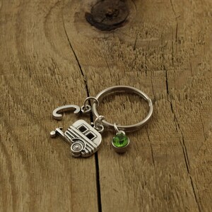 Caravan Keyring, Caravan Keychain, Personalized Caravan Gift ...