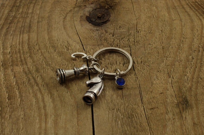 Chess Keyring, Chess Keychain, Chess Player Gift, Personalised Chess ...