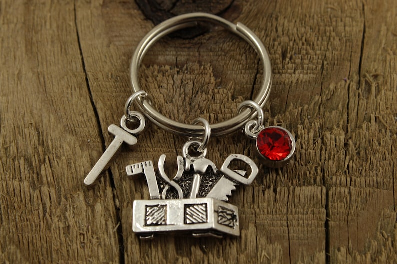 Toolbox Keyring Toolbox Keychain Handyman Keychain | Etsy