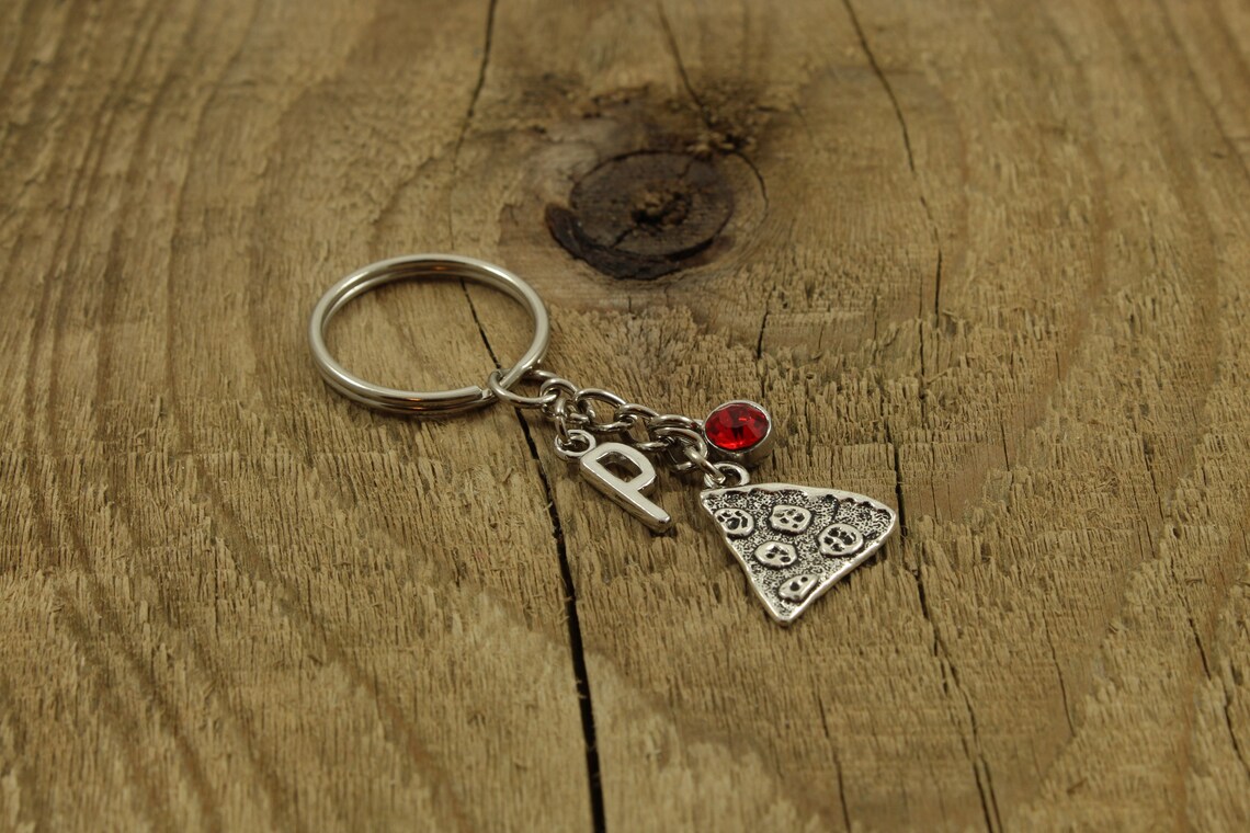 Pizza Keychain, Pizza Keyring, Personalised Keyring, Personalized ...