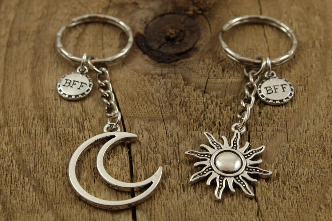 BFF Keychains, BFF Keyrings, Besties Keyring Gift Set, Pair of Best ...