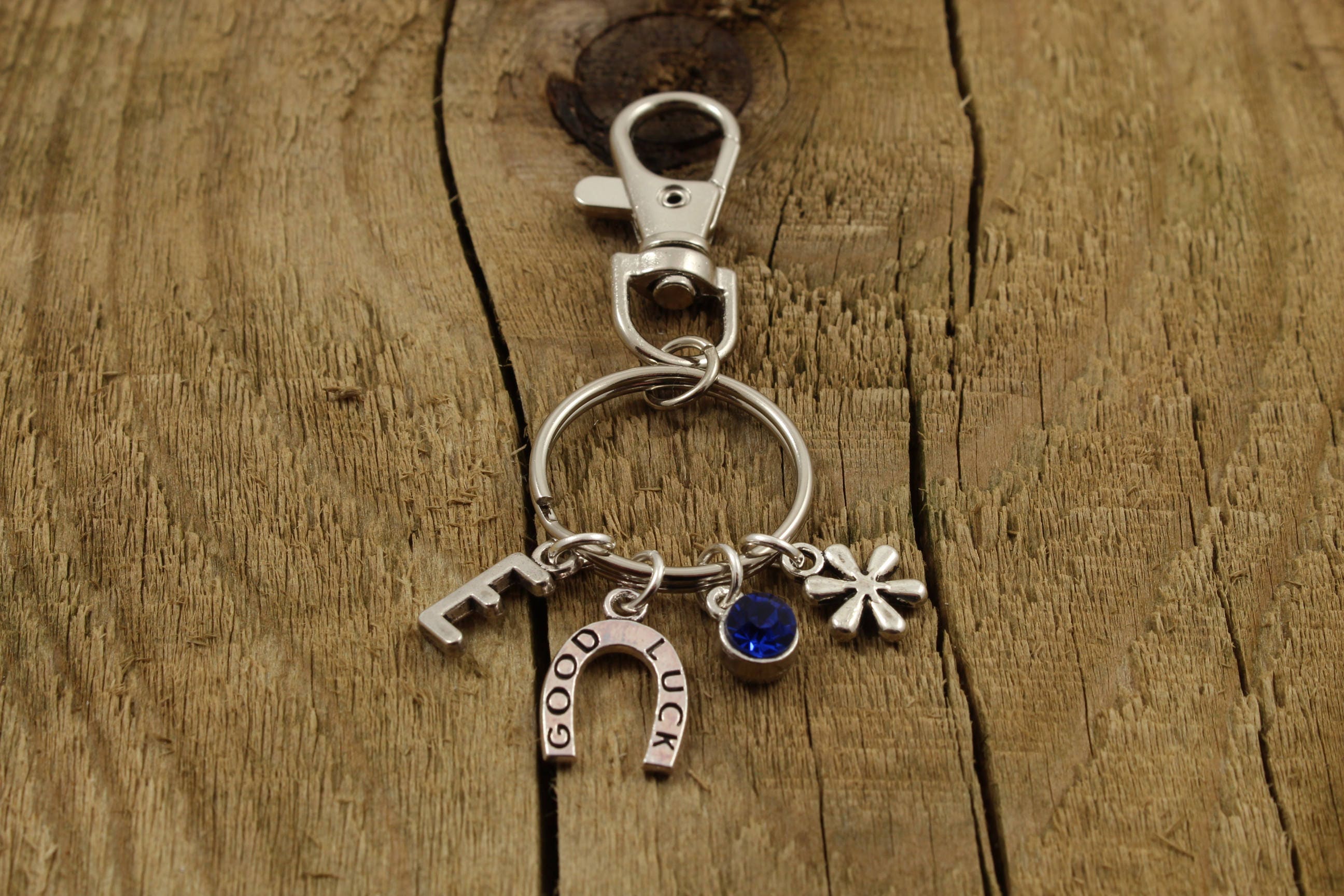 Good Luck Keychain Personalized Keyring Personalised Good | Etsy UK