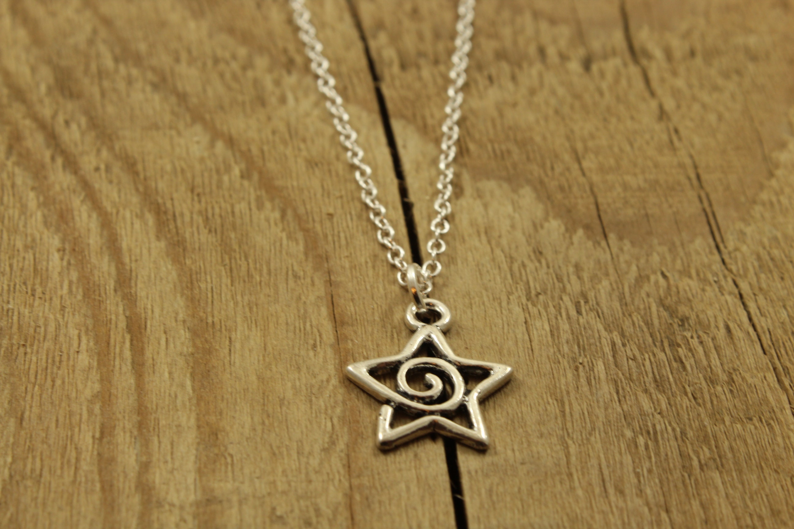 Silver Star Pendant Necklace Star Pendant Silver Star Gift - Etsy UK