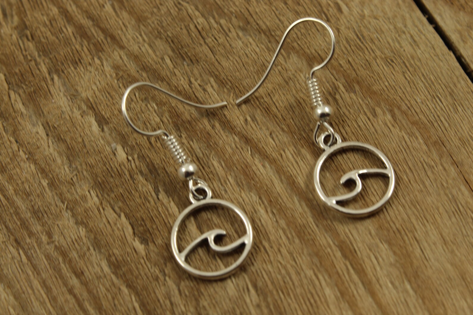 Silver Wave Earrings, Wave Earrings, Crest of Wave Earrings, Wave ...