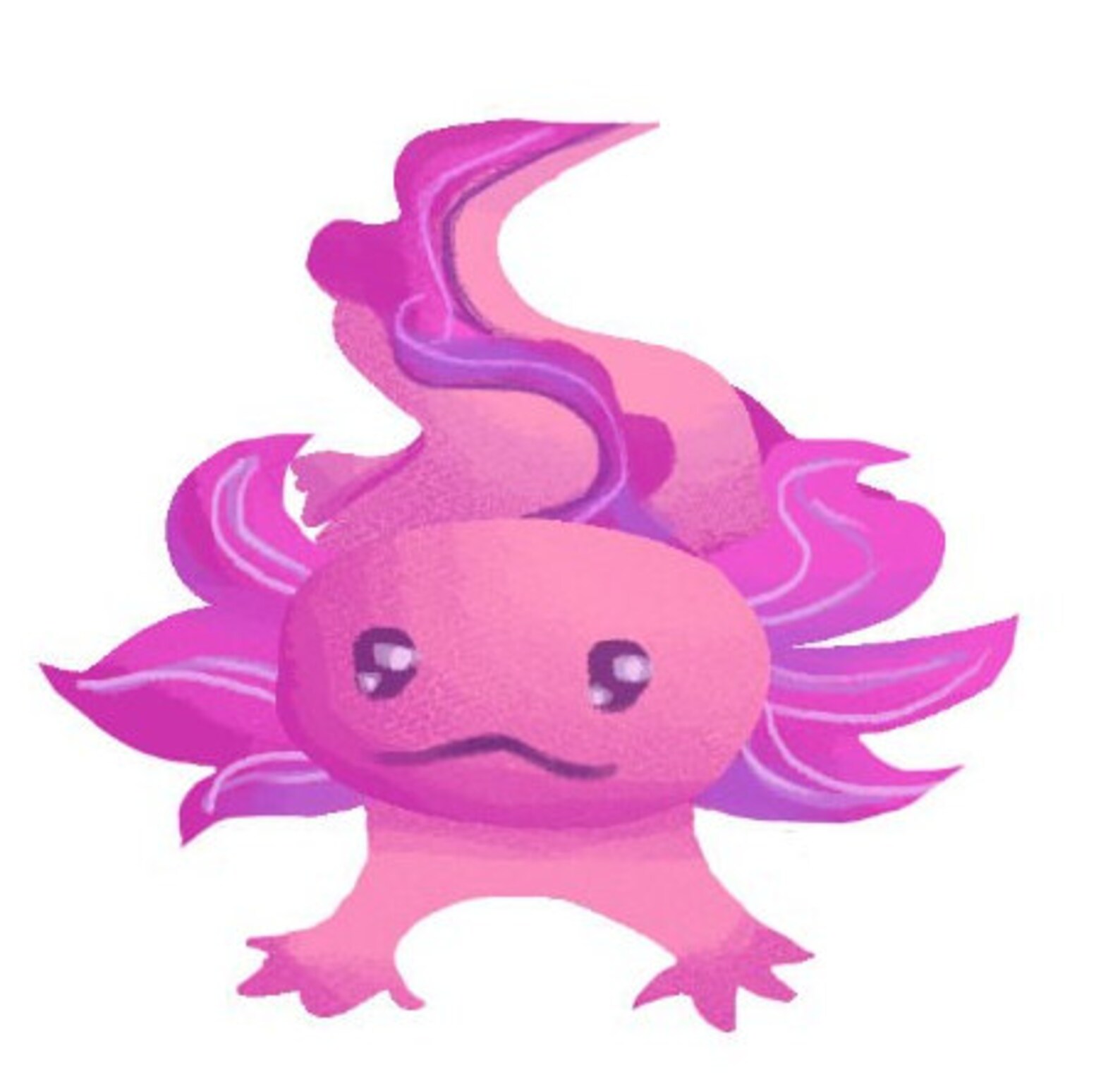 Axolotl Earrings Silver Axolotl Earrings Dangly Axolotl - Etsy