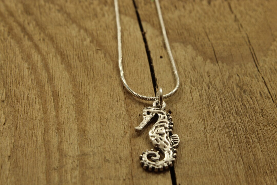 Silver Seahorse Pendant Necklace, Seahorse Pendant, Seahorse Gift ...