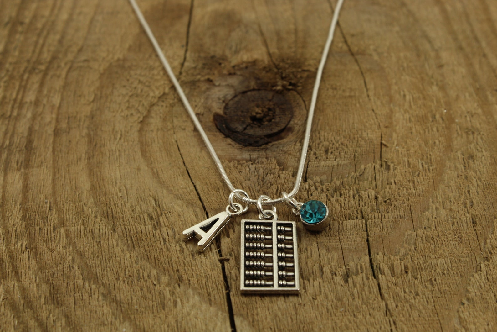 Abacus Necklace, Abacus Pendant, Abacus Charm, Personalised Necklace ...