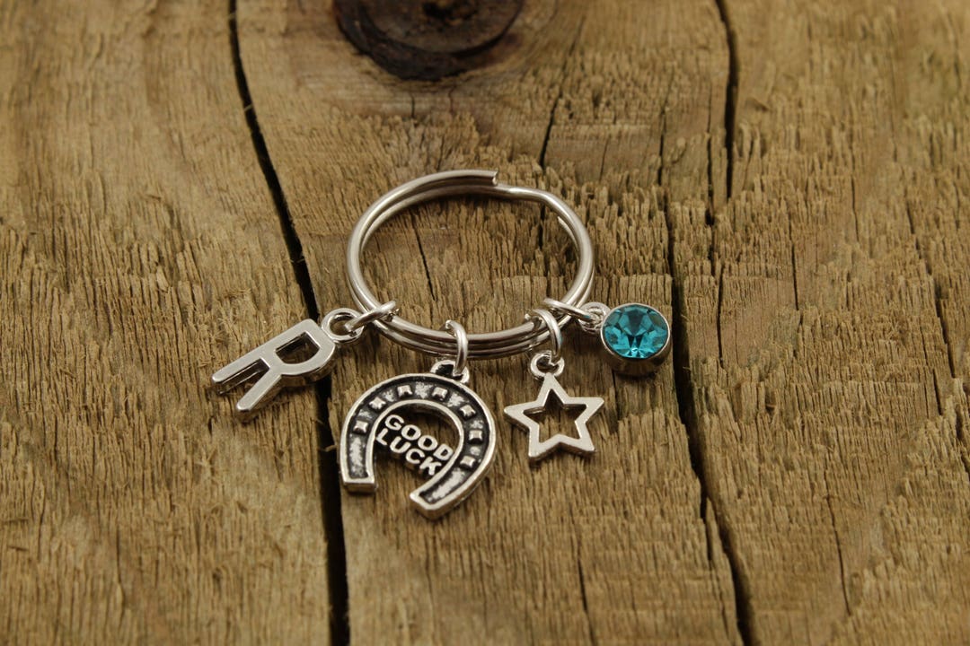 Good Luck Keyring, Personalized Keychain, Personalised Good Luck ...