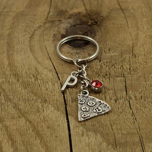 Pizza Keychain, Pizza Keyring, Personalised Keyring, Personalized ...