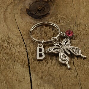 Butterfly Keyring, Butterfly Keychain, Butterfly Bag Charm ...