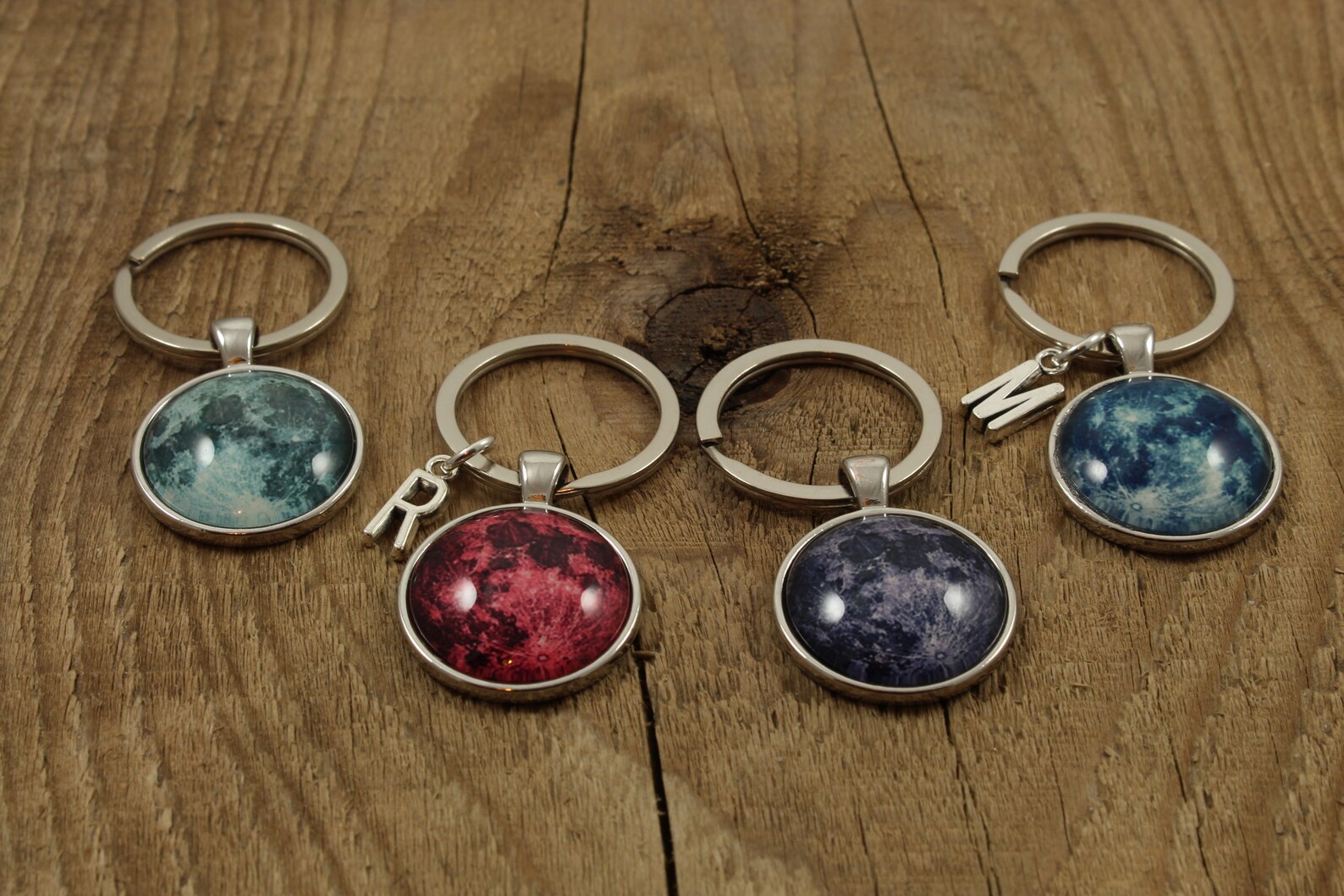 Full Moon Keyring, Moon Keychain, Moon Keyring, Galaxy Gift, Galaxy ...