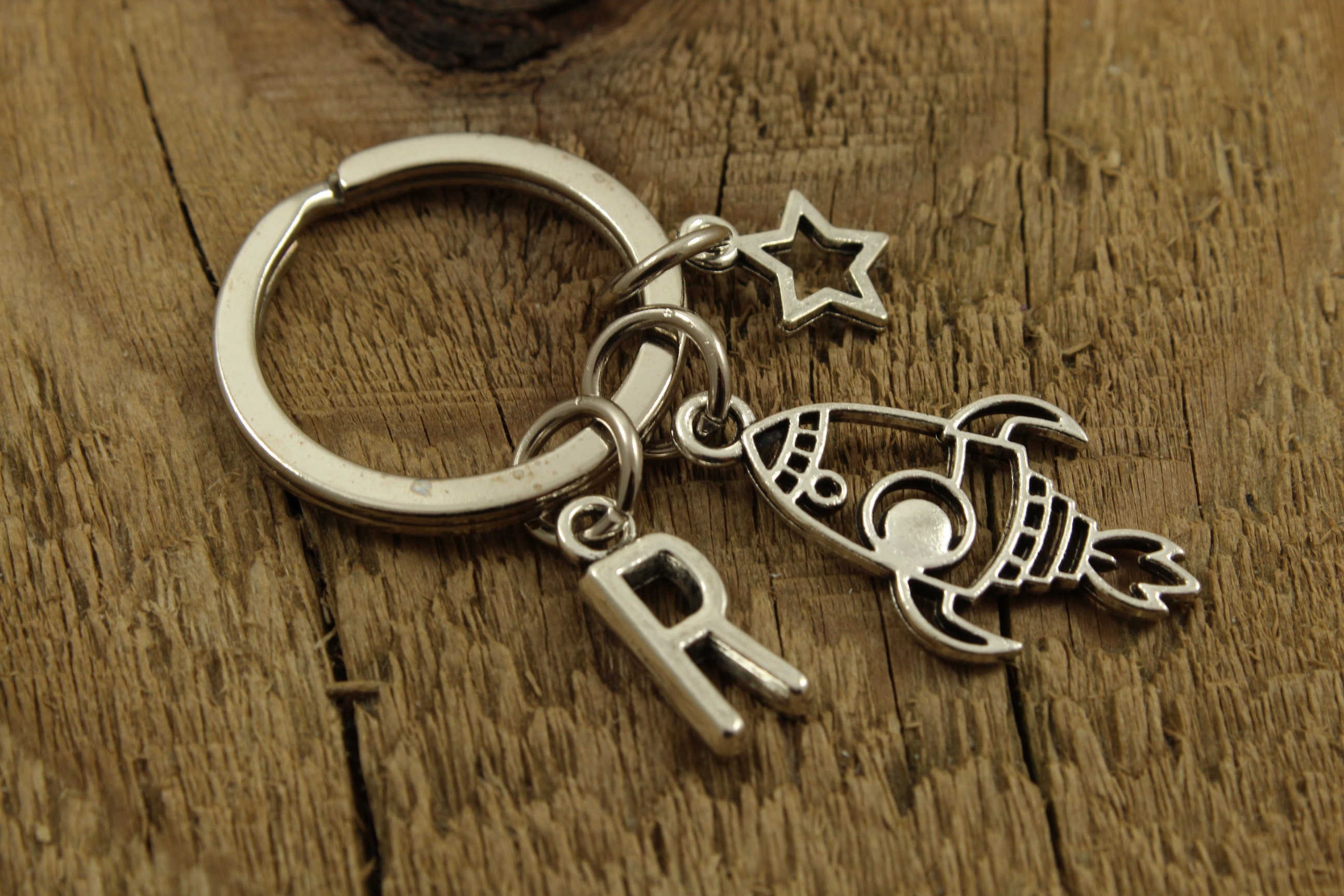 Rocket Keychain Rocket Keyring Space Keychain Space - Etsy Denmark