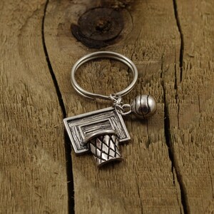 Basketball Keyring, Basketball Keychain, Personalised Basketball Gift ...