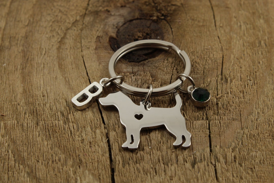 Beagle Keyring, Beagle Keychain, Silver Beagle Keychain, Beagle Dog ...