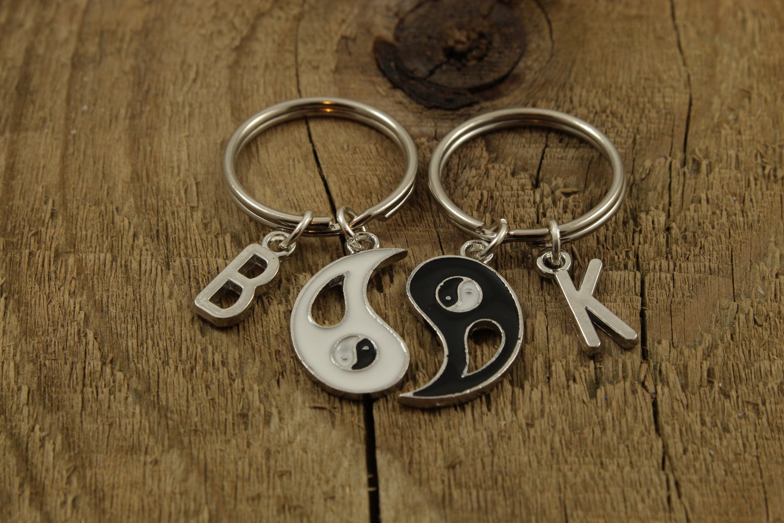 Yin Yang Keyrings Ying Yang Keychains Best Friends Keychain | Etsy