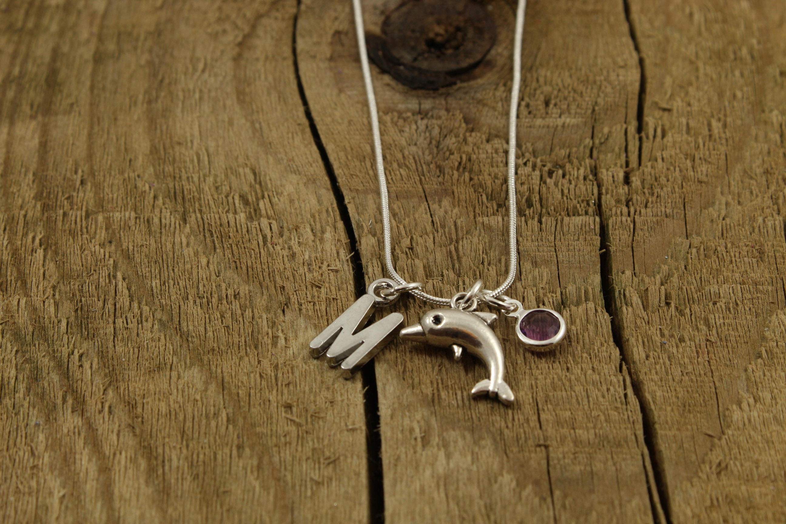 Collar de delfines, collar de delfín personalizado, collar de encanto ...