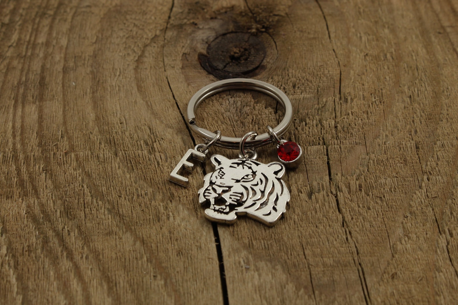 Tiger keyring tiger keychain tiger bag charm personalised | Etsy