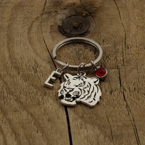 Tiger Keyring, Tiger Keychain, Tiger Bag Charm, Personalised Keyring ...