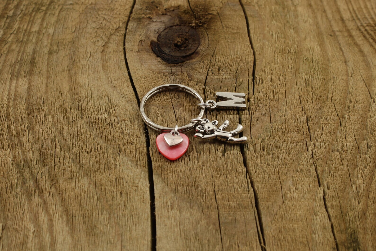 Teddy Bear Keyring, Teddy Keychain, Bear Bag Charm, Personalised ...