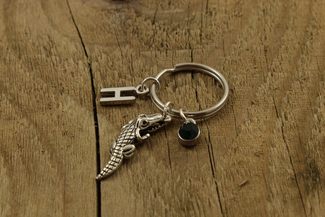 Crocodile Keyring, Crocodile Keychain, Crocodile Charm, Personalised ...