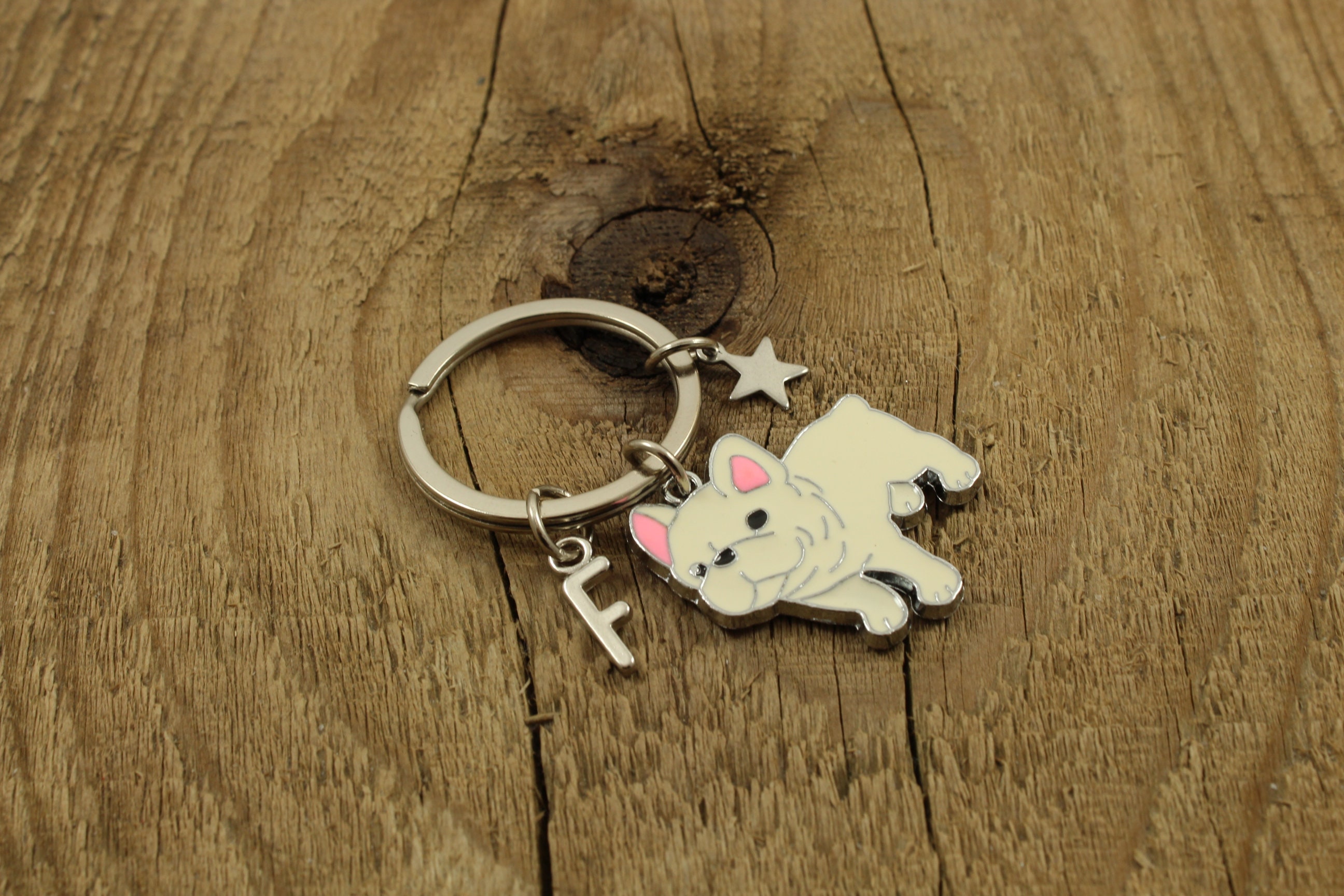 Bulldog keychain bulldog keyring bulldog fan bulldog | Etsy