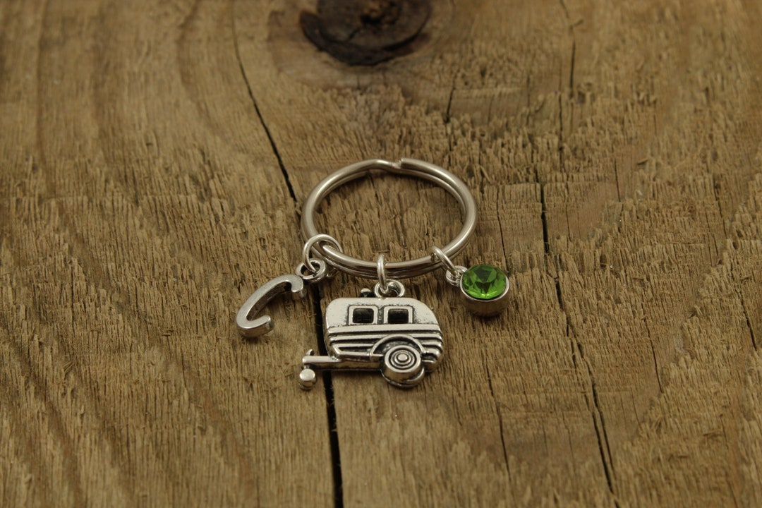 Caravan Keyring, Caravan Keychain, Personalized Caravan Gift ...