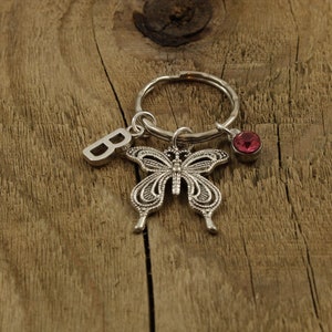 Butterfly Keyring, Butterfly Keychain, Butterfly Bag Charm ...