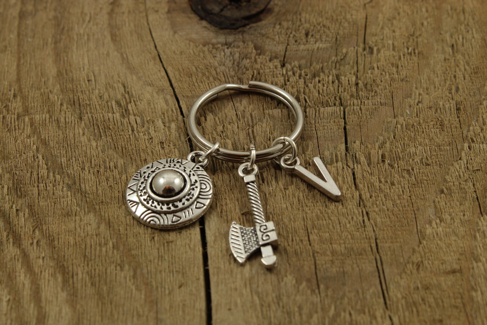 Viking Keyring Viking Keychain Axe Charm Personalised - Etsy