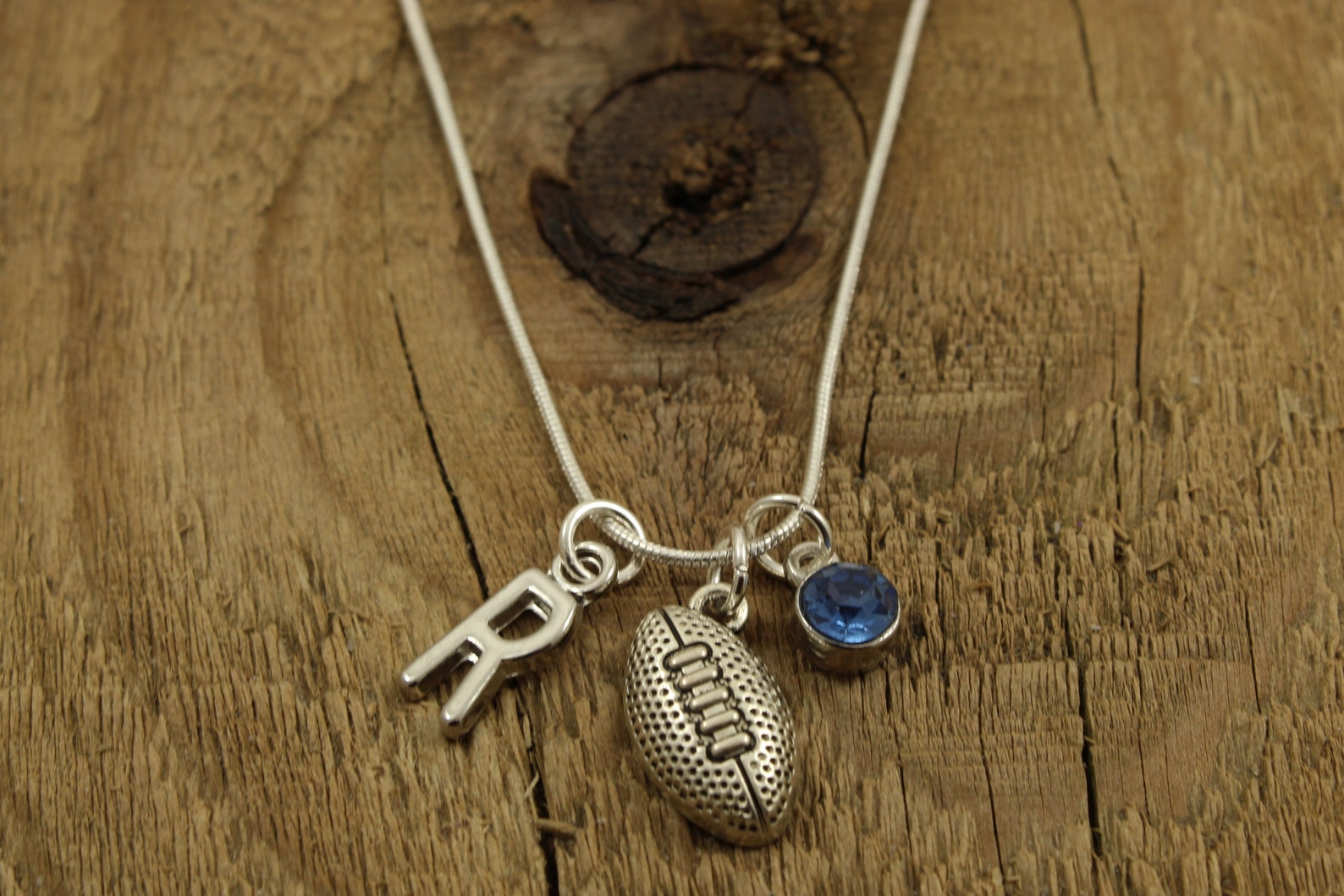 Rugby Necklace, Rugby Pendant, Rugby Ball Necklace, Personalised ...