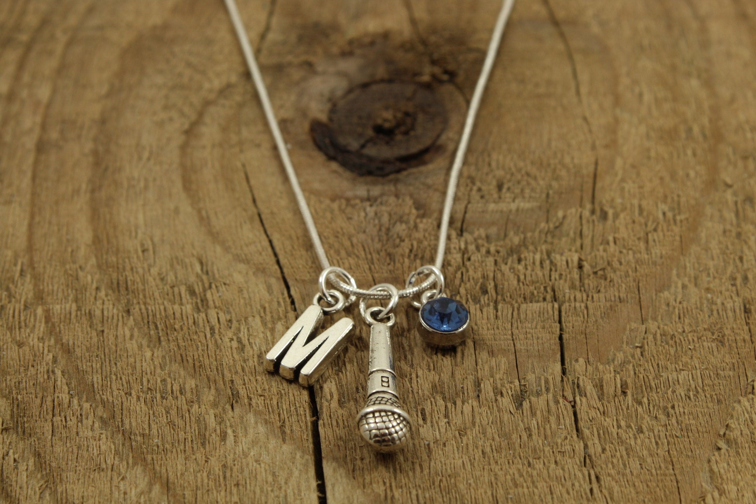 Microphone necklace microphone pendant karaoke necklace | Etsy