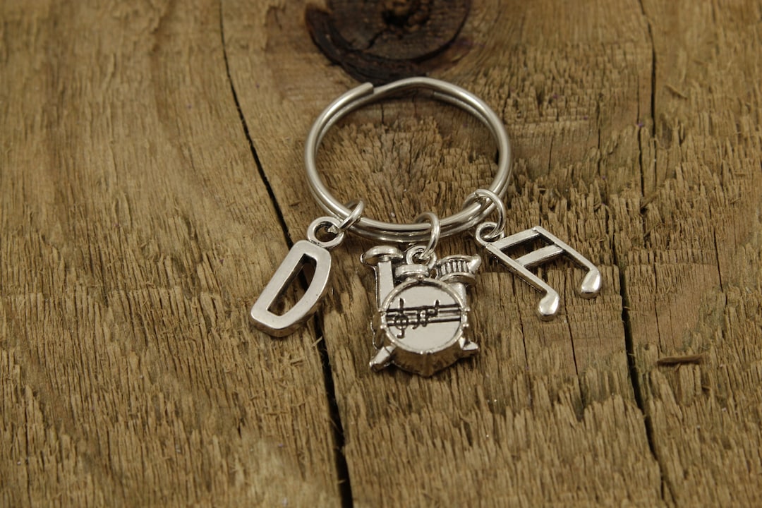 Drummer Keyring, Drummer Keychain, Personalised Drummer Gift ...