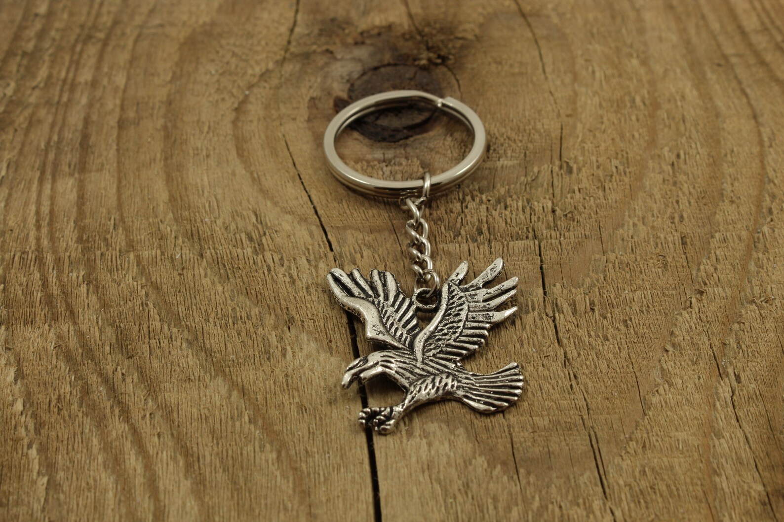 Eagle keychain eagle keyring silver eagle keychain eagle | Etsy