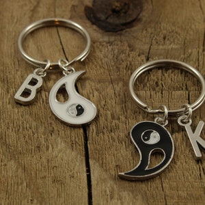 Yin Yang Keyrings, Ying Yang Keychains, Best Friends Keychain, Besties ...