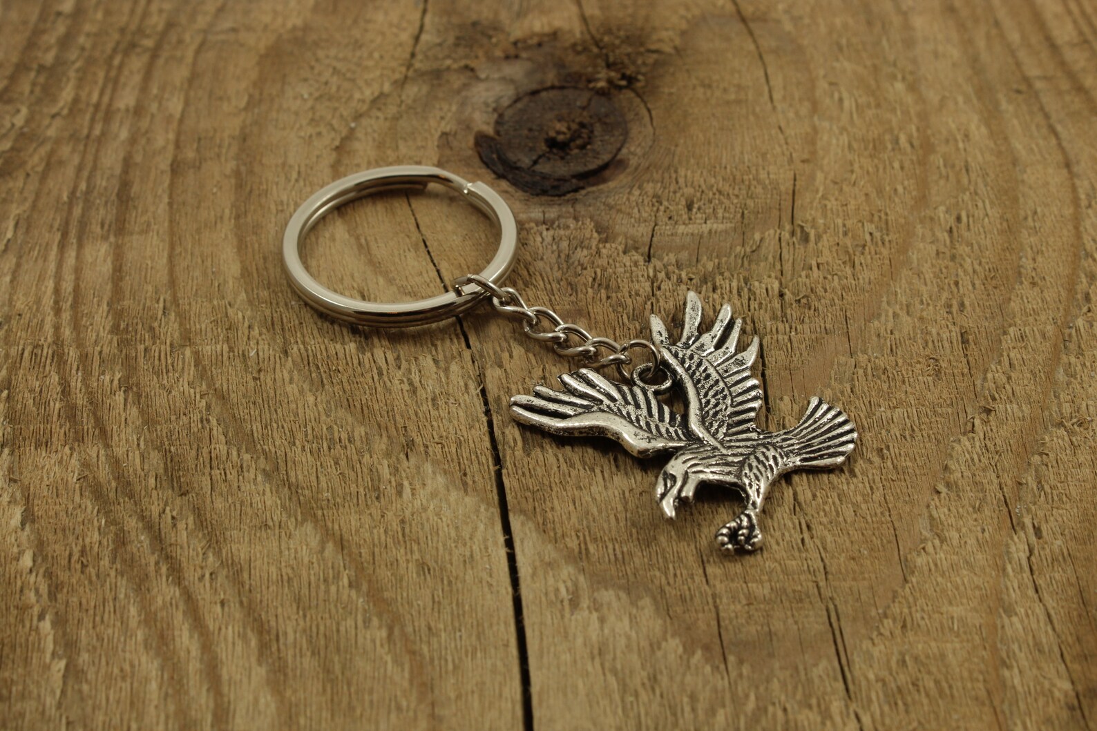 Eagle Keychain Eagle Keyring Silver Eagle Keychain Eagle - Etsy UK