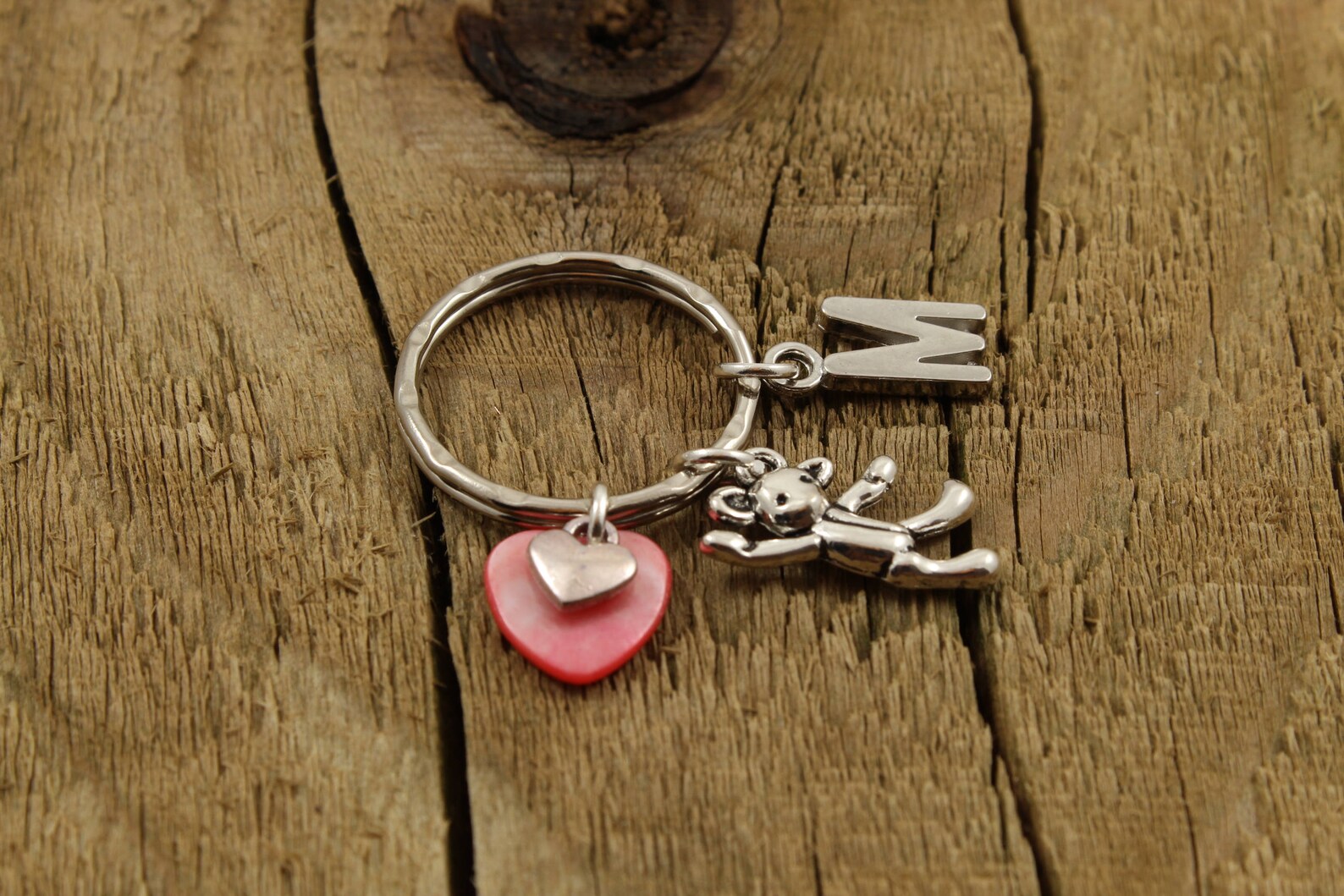 Teddy Bear Keyring, Teddy Keychain, Bear Bag Charm, Personalised ...